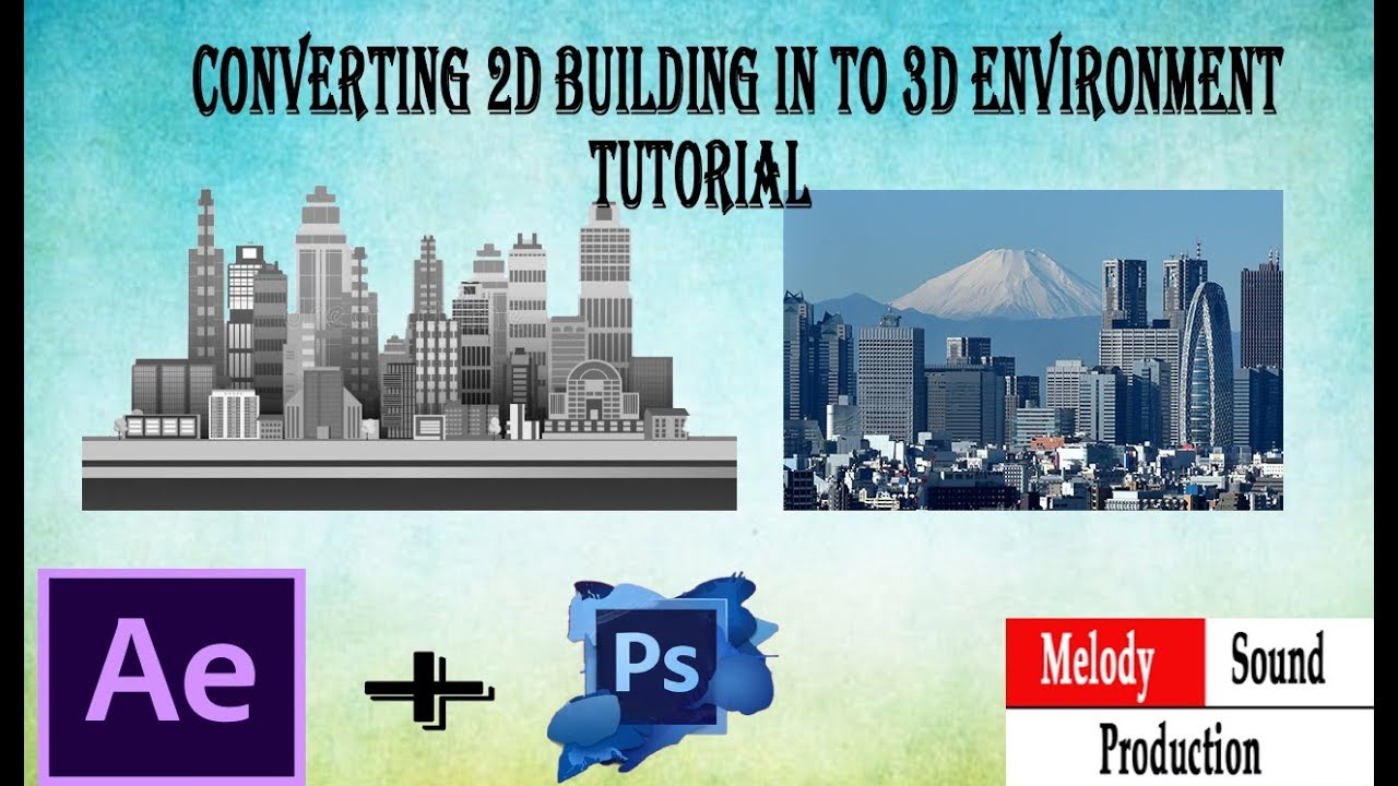 Making 3D environment from 2D image in After effects Tutorial - YouTube