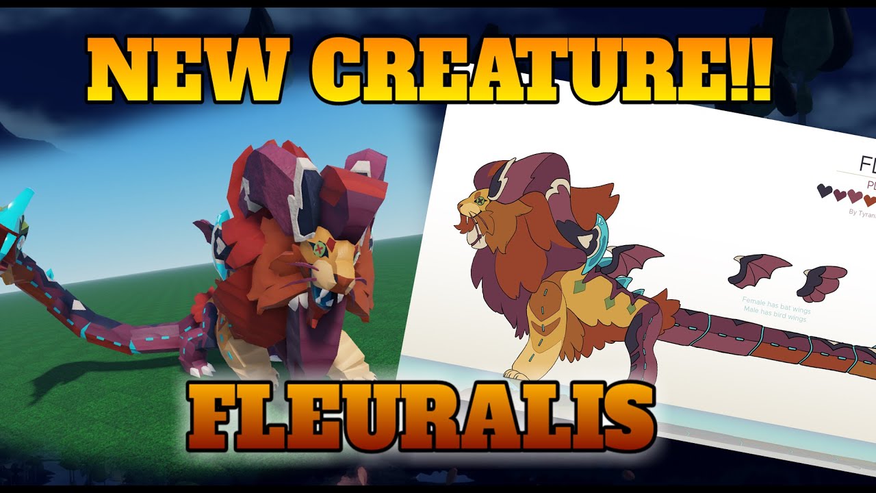 NEW UPCOMING CREATURE!! FLEURALIS! Creatures of sonaria DEV - FEED # ...