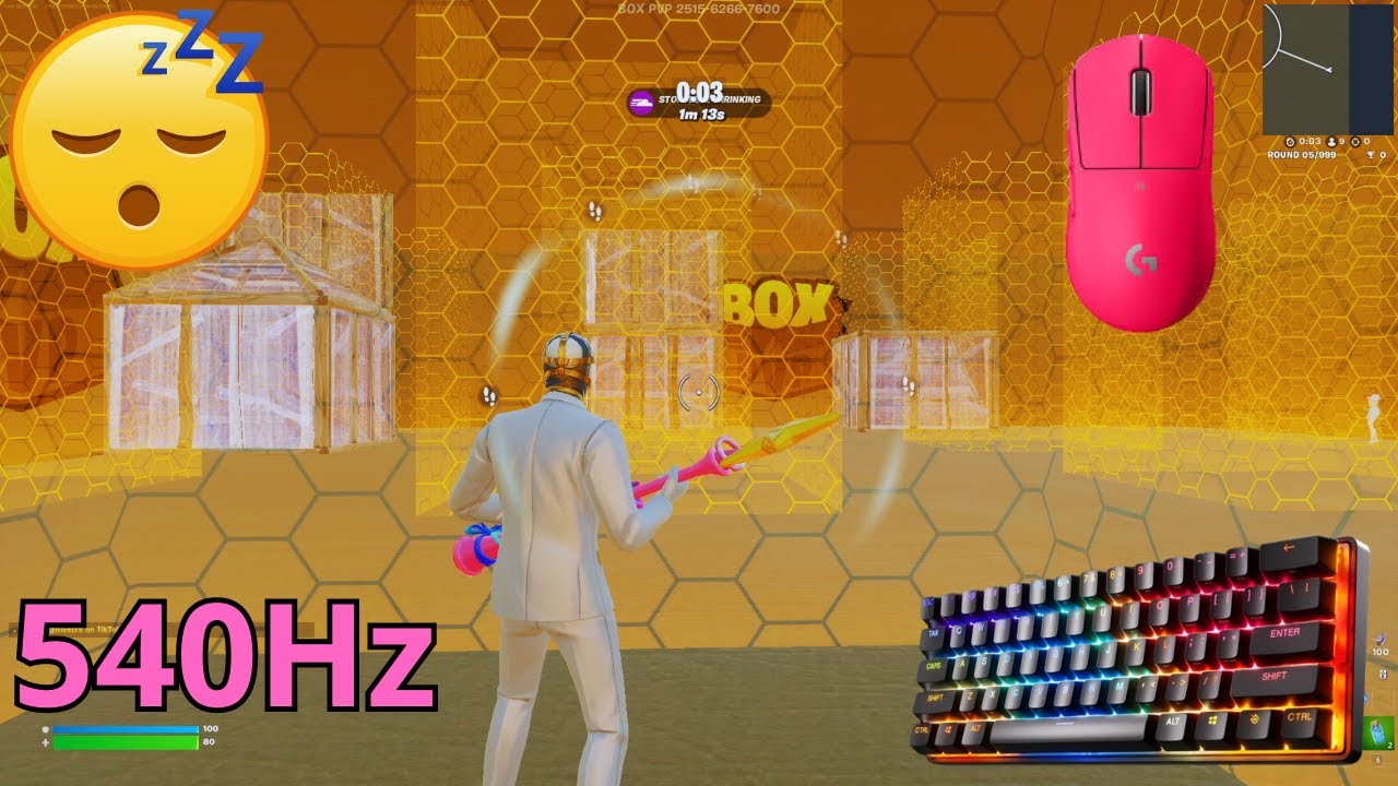 ASMR Fortnite Chill🌟(540HZ - 0 PING) 😴 Box Fight Zone Wars 📦 Steel ...