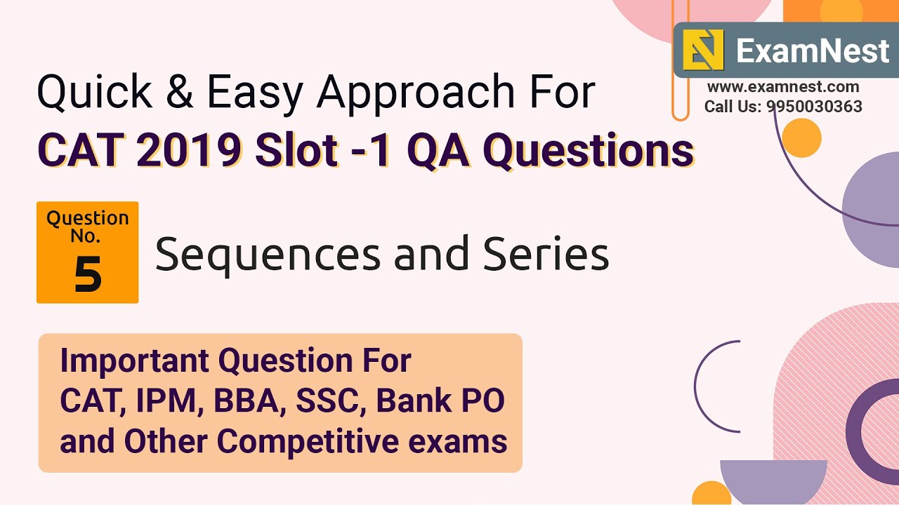 CAT 2019 Slot 1 QA Question Solution By Ajay Sharma | Question - 5 ...