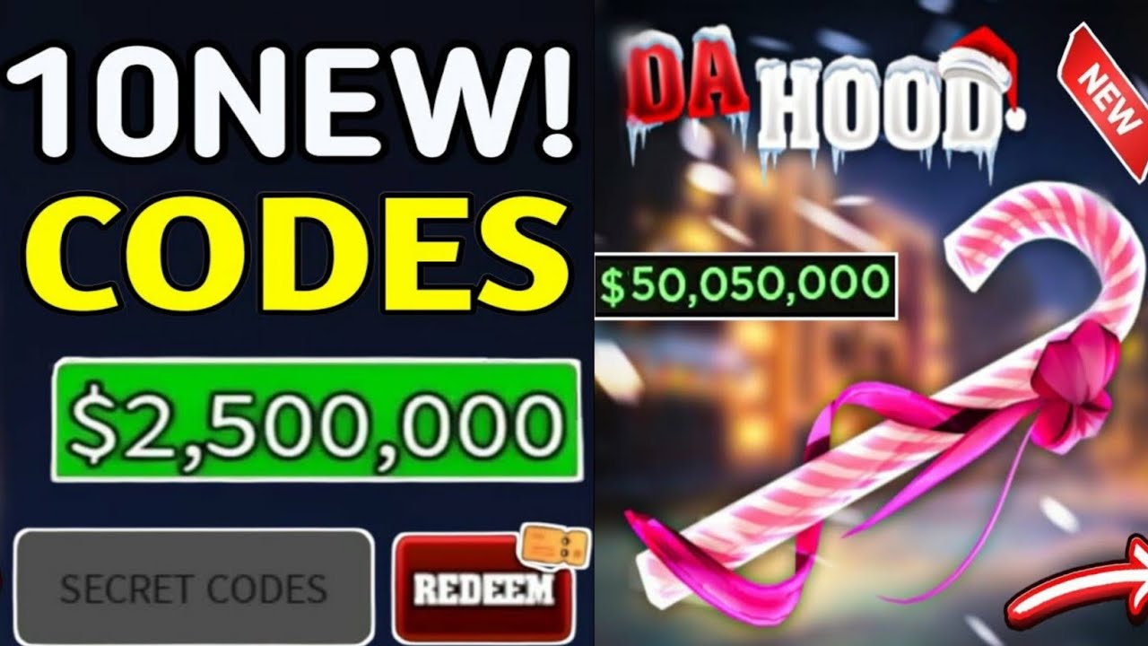 *MERRY* CHRISTMAS🎄 DA HOOD CODES IN DECEMBER 2025 | ROBLOX CODES ...