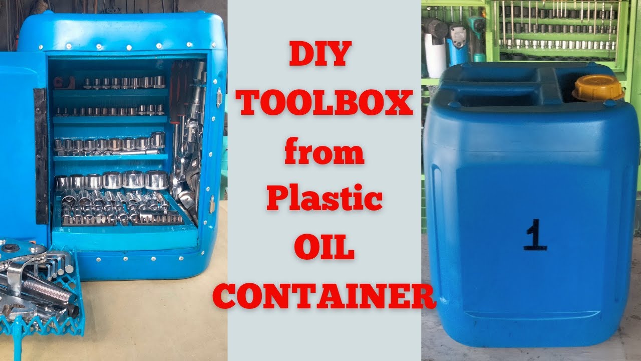 DIY Toolbox Made from Oil Container | Part 1 - YouTube