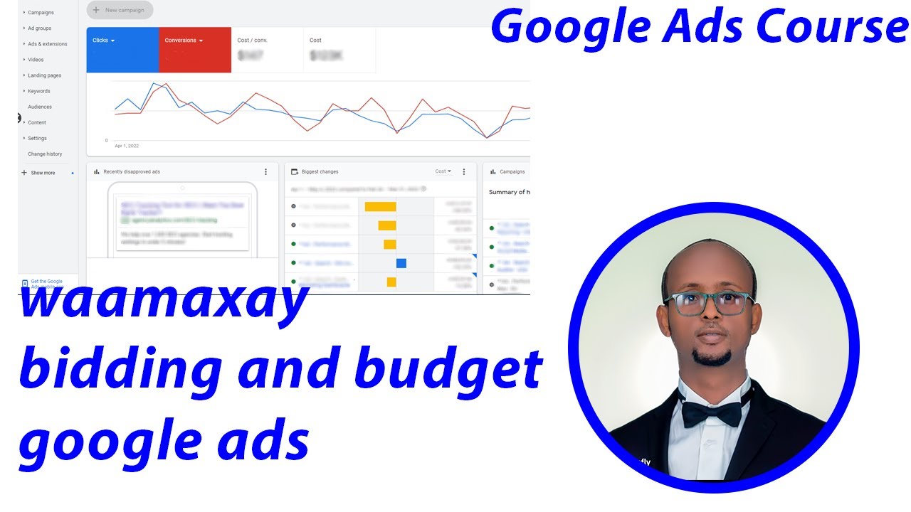 Waa maxay bidding and budget google ads lesson 6 afsomali - YouTube