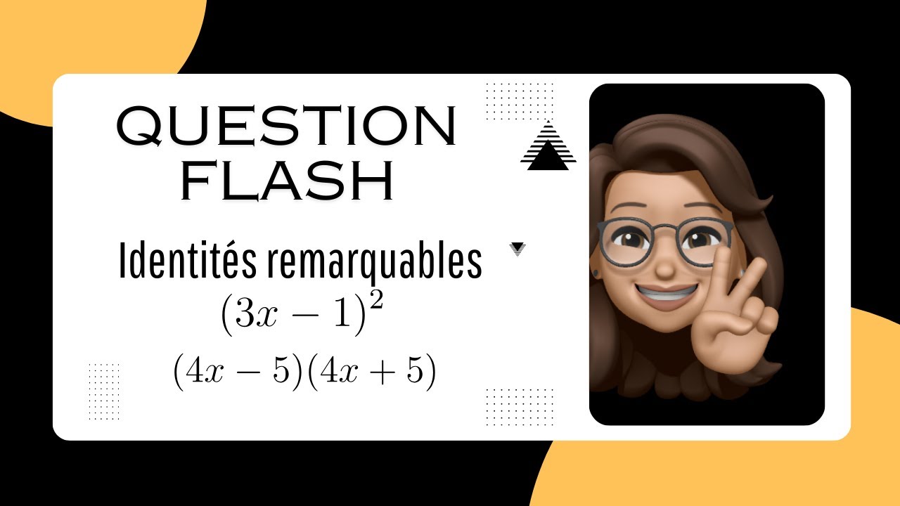 Exercice corrigé: Identités remarquables - YouTube