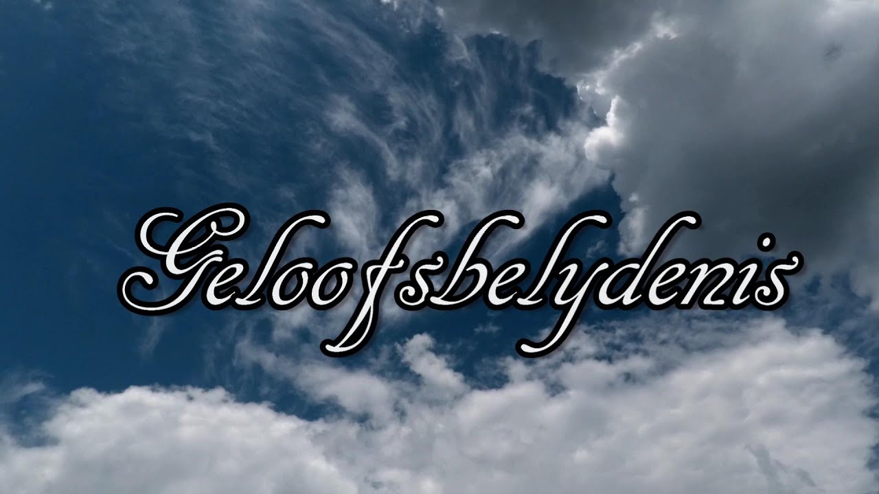 Geloofsbelydenis - Eenstemmige Mannekoor met Orrelbegeleiding - YouTube