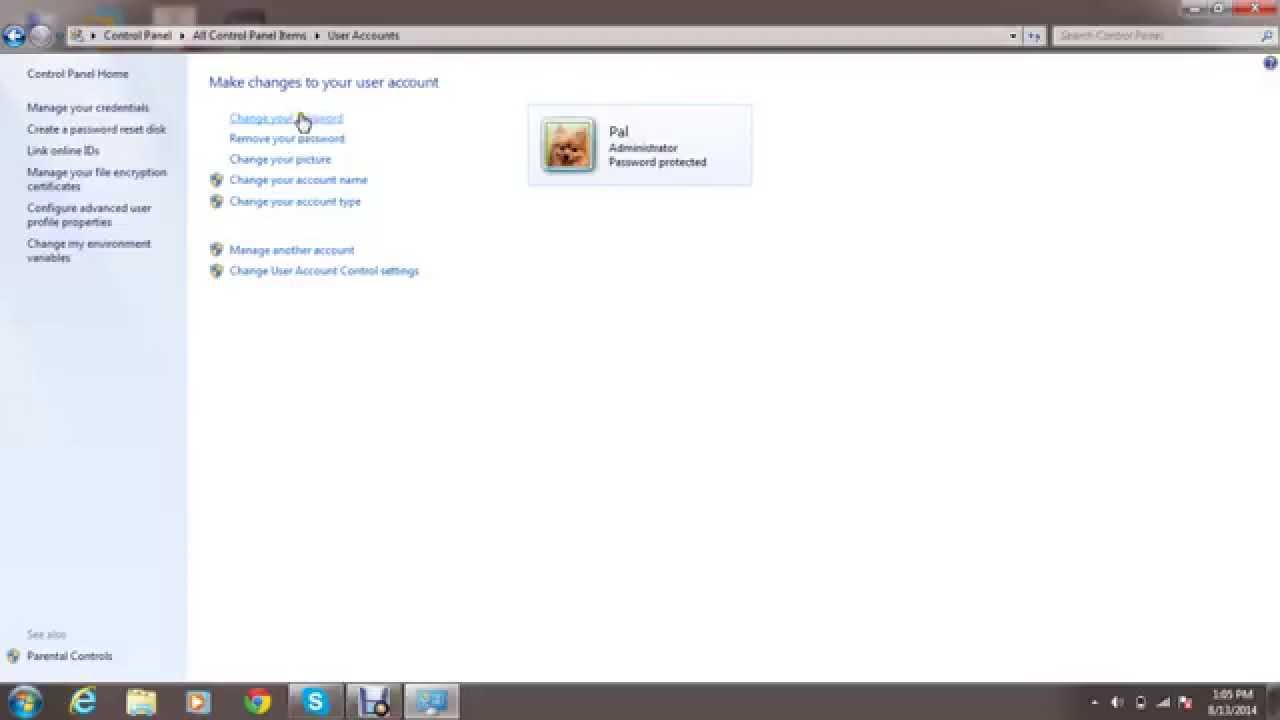 How to change the System/User Password - YouTube