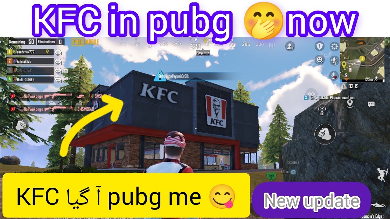 KFC restaurant in Pubg mobile || new update 🤭👉watch tell end - YouTube