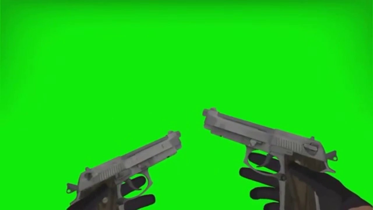 Green Screen Guns - Free to Use - Copyright Free - Royalty Free ...