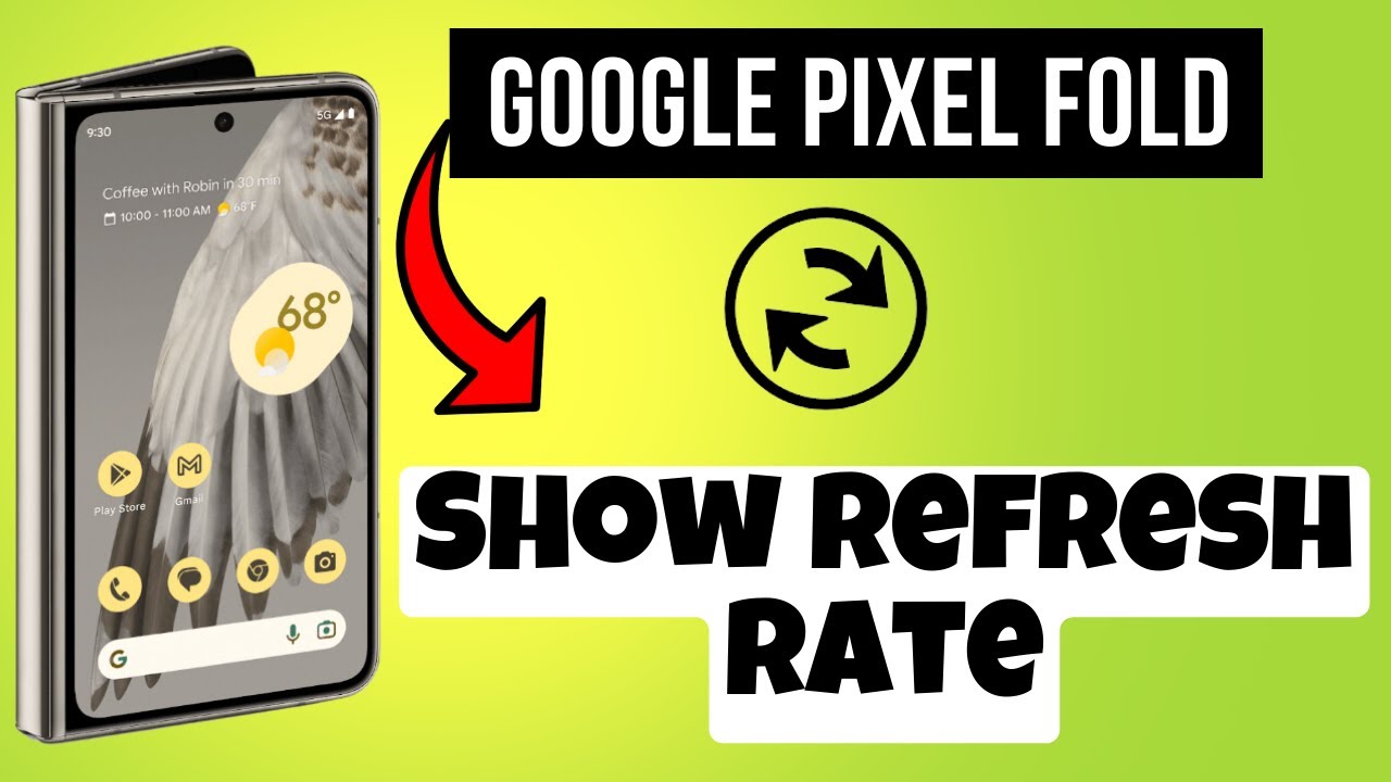 Show refresh rate Google Pixel Fold || How to display refresh rate ...
