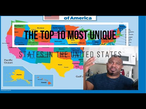 The Top 10 Most Unique States in the United States. - YouTube