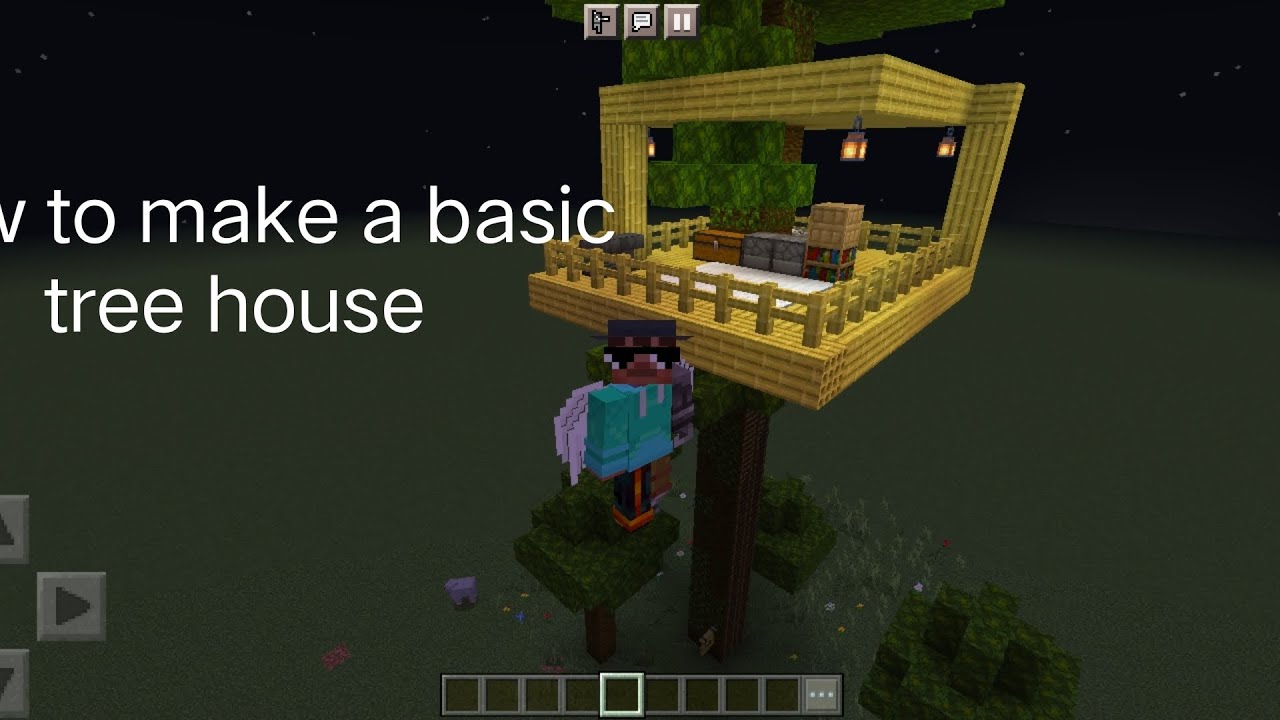 how to make a basic tree house - YouTube