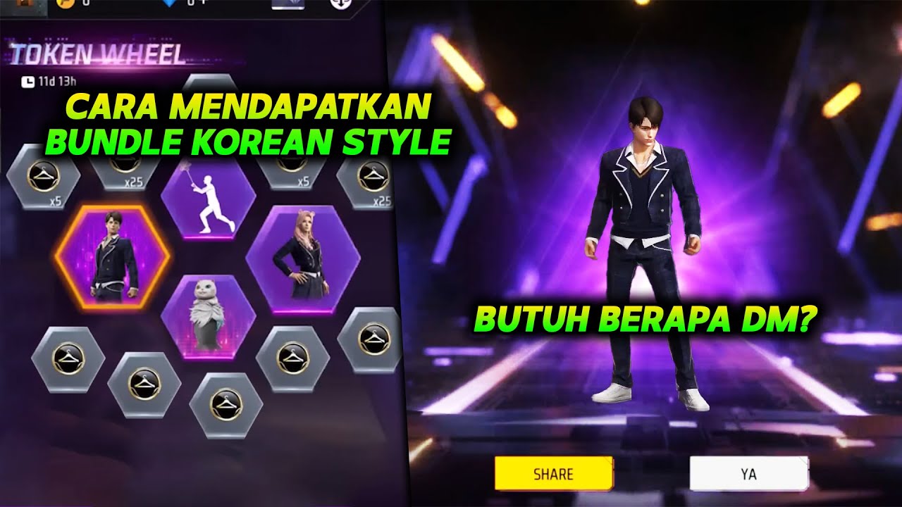 CARA MENDAPATKAN BUNDLE KOREAN STYLE TERBARU FF !! TRIK SPIN BUNDLE ...