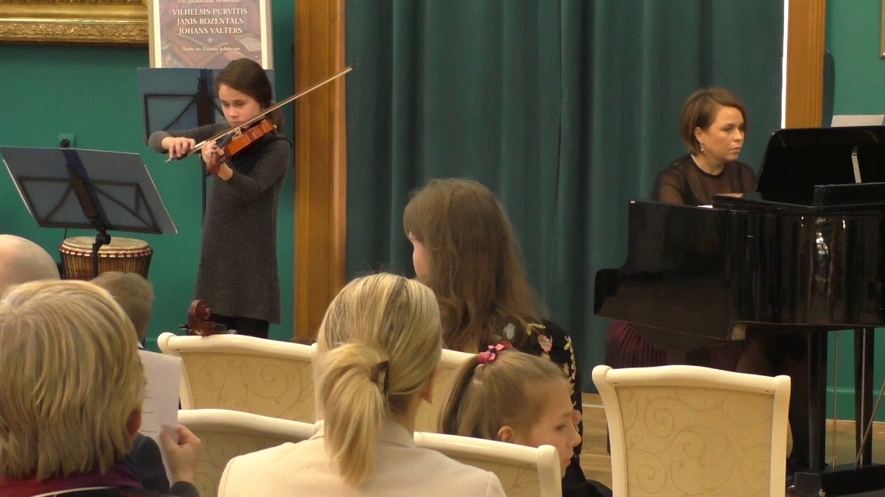 French Folk Song, violin and piano - YouTube