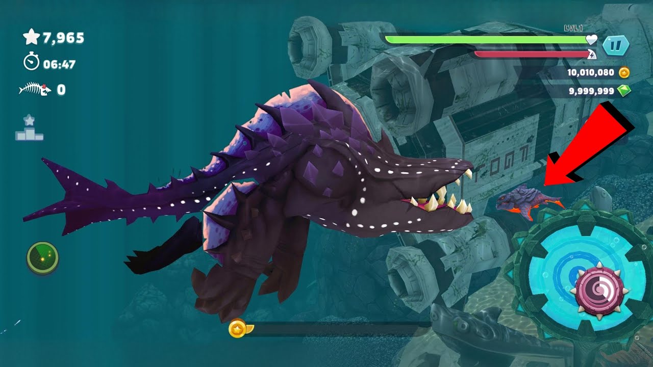 Hungry Shark Evolution - Biggest Monster ABYSSAURUS Rex New Update ...