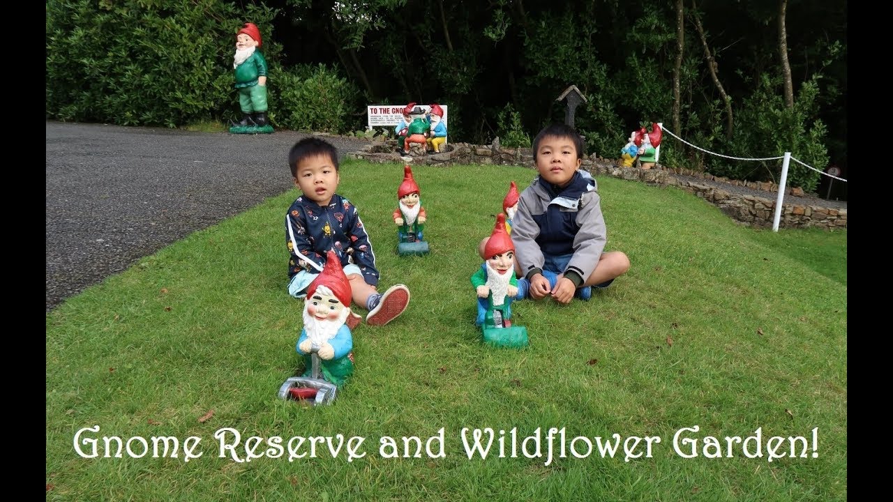 Family Clips - Gnome Reserve and Wildflower Garden, Devon, UK - YouTube