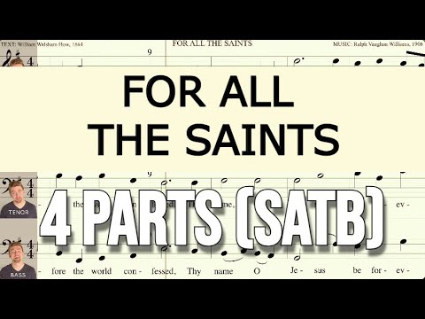 For All The Saints | 4 Parts (SATB) - YouTube