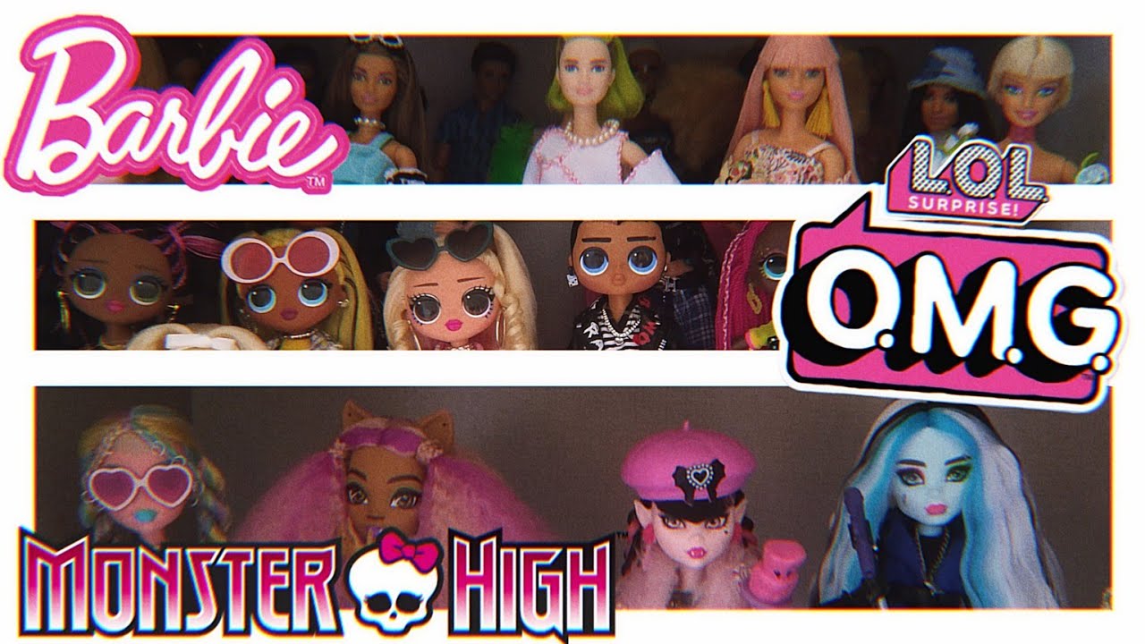MINHA COLEÇÃO DE MONSTER HIGH G3, BARBIE E LOL OMG ATUALIZADA! 💗 ...