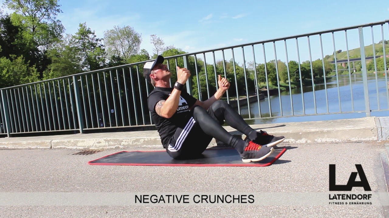 NEGATIVE CRUNCHES - YouTube