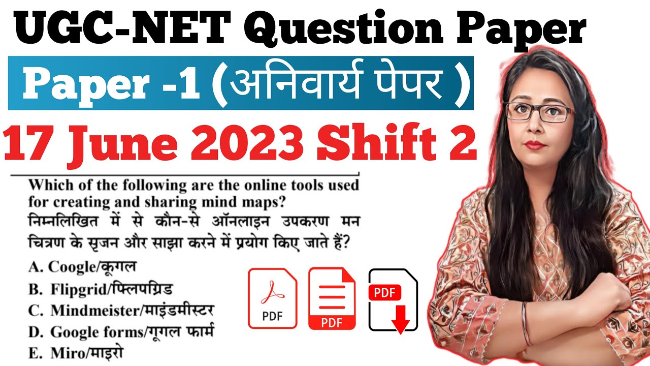 Ugc Net 2023 : Paper -1 Question Paper | Ugc Net Previous Year Question ...