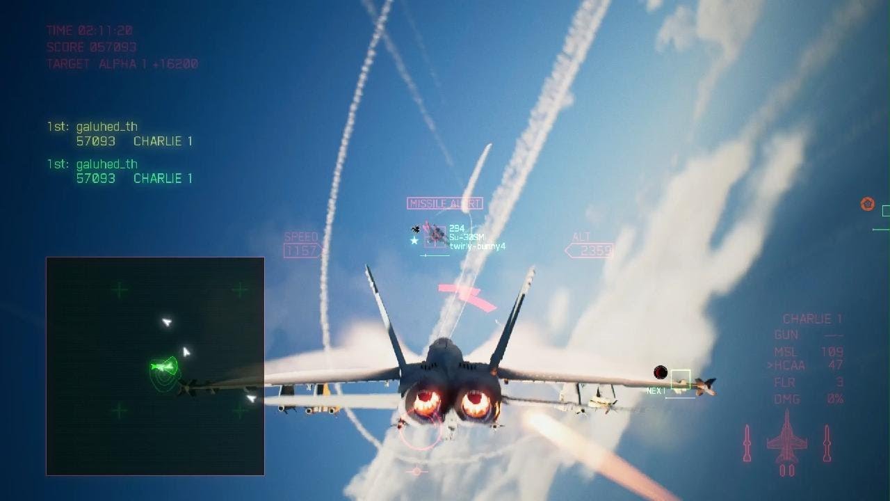 PS5 에이스컴뱃7 탑건 DLC F-18E 새로운 파츠 테스트: 파츠세팅 설명란 - YouTube