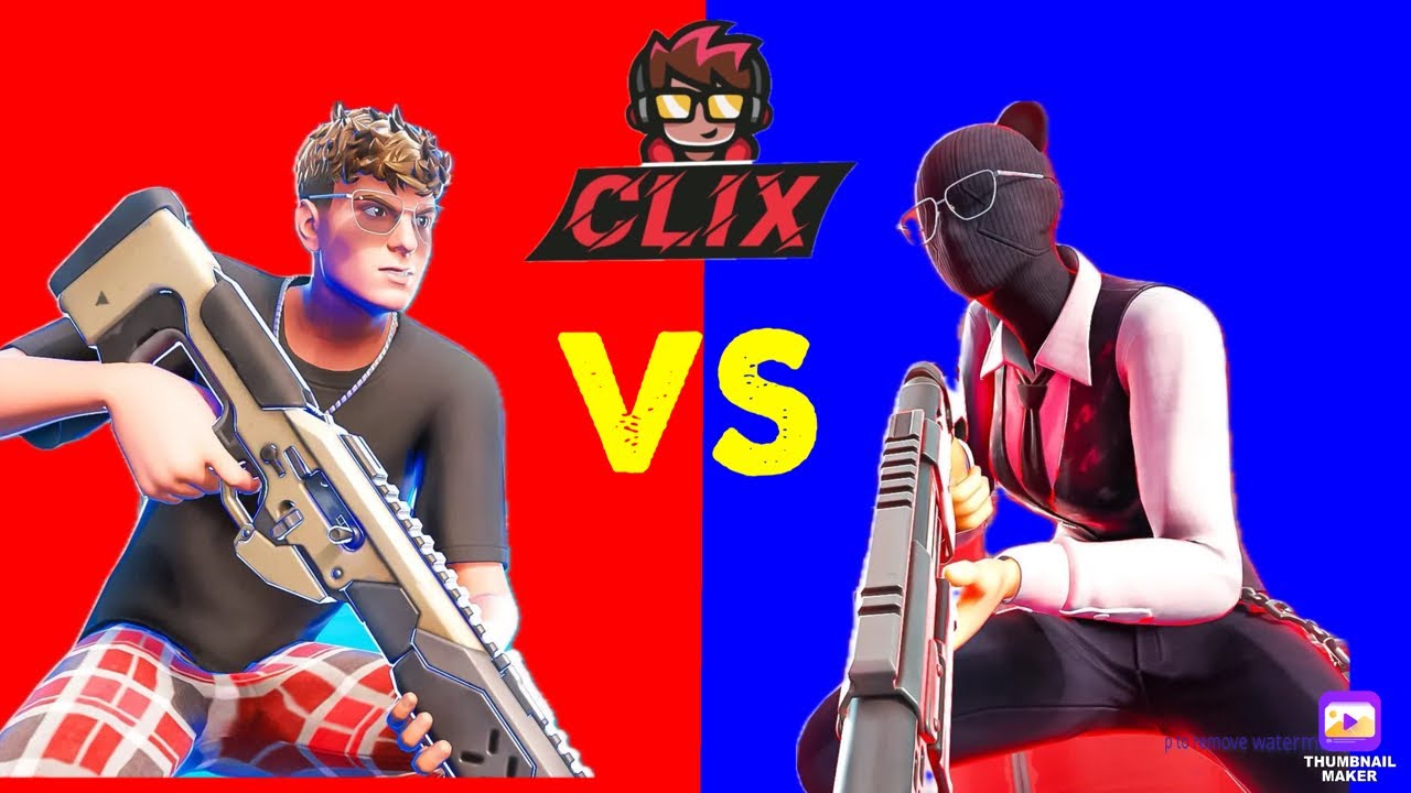 Fortnite I Tried *CLIX* Red VS Blue - YouTube