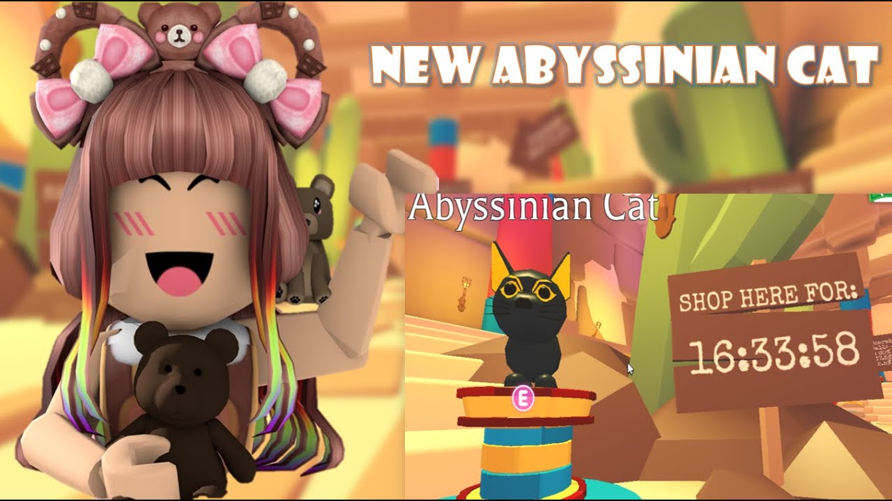 *New Abyssinian Cat* in Adopt Me! (Roblox) l Roblox Girl - YouTube