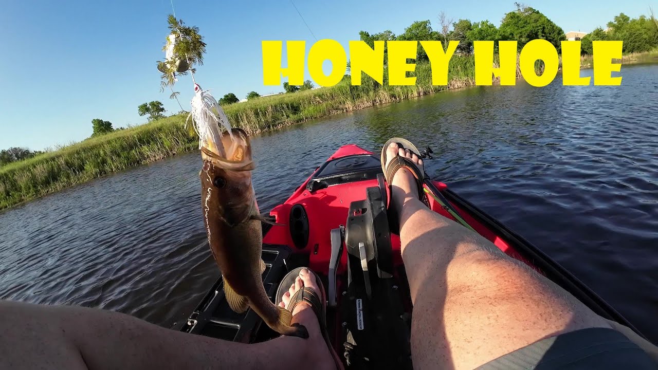 Secret Bass Fishing Spot Revealed: Insane Kayak Fishing Action! - YouTube