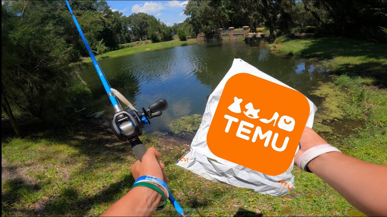 Temu bass fishing challenge (we caught an exotic fish) - YouTube