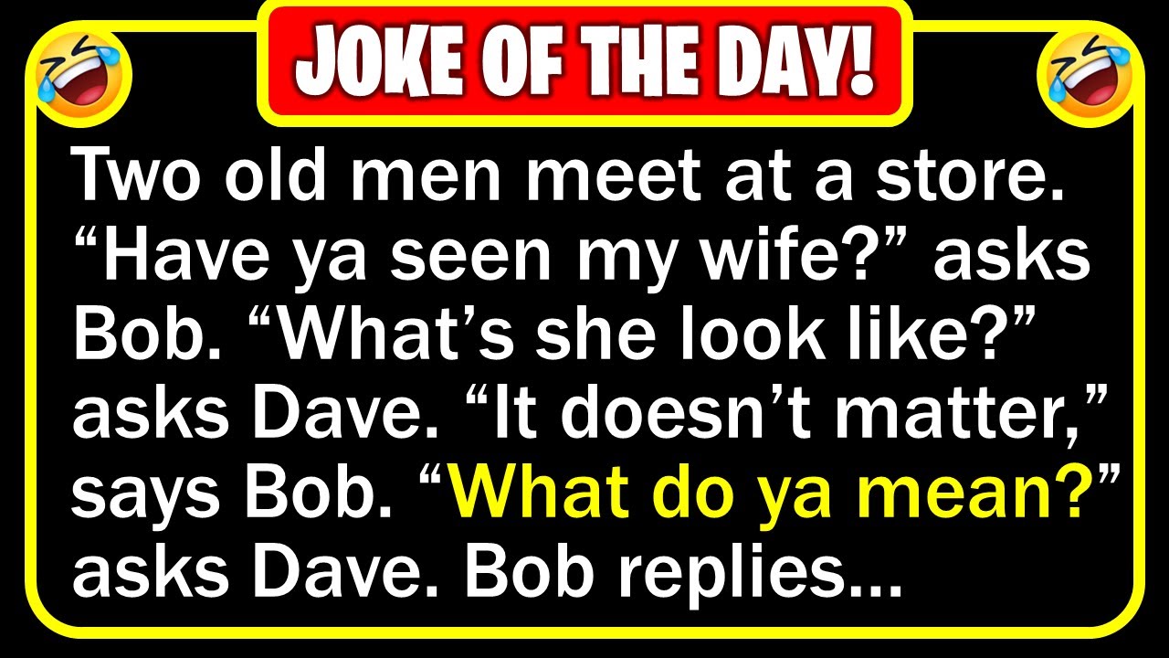 🤣 BEST JOKE OF THE DAY! - Two old guys are pushing their carts around ...