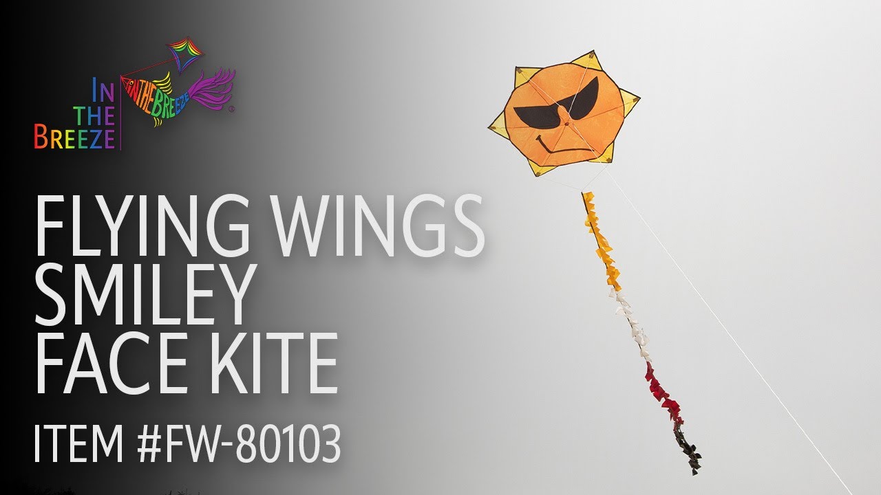 Smiley Face Kite | Wholesale Kites | In the Breeze - YouTube