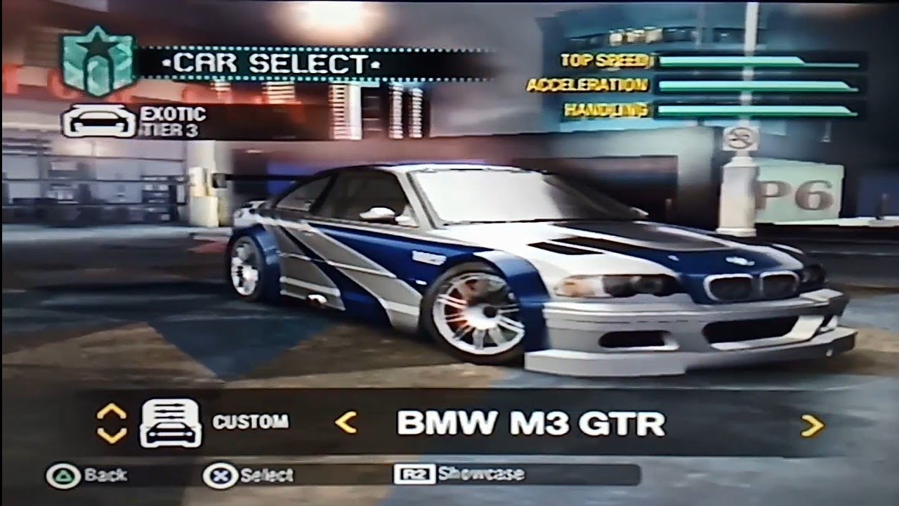 NFS Carbon: BMW M3 GTR (PS2) - YouTube