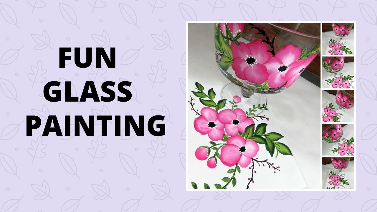 FUN GLASS PAINTING | Glass Painting | Tutorial | Aressa1 | 2020 - YouTube