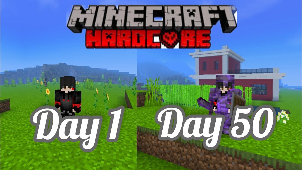 I Survived 50 Days in Hardcore Minecraft #Hardcore - YouTube