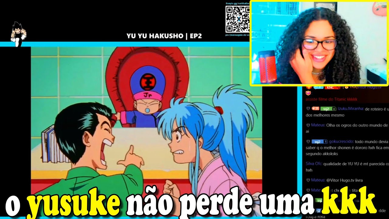 NATHALIA CAMARGO vê ENMA DAIOH pela primeira vez (YUYU HAKUSHO EP 2 ...