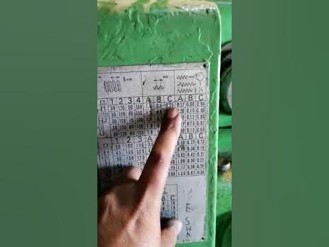 How to read Lathe Machine Thread Chart - YouTube