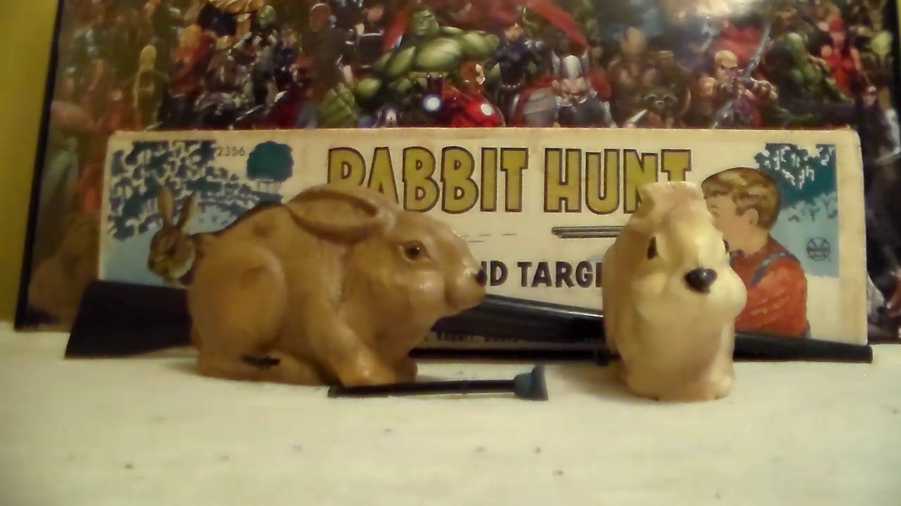 MARX Rabbit Hunt Toy - YouTube