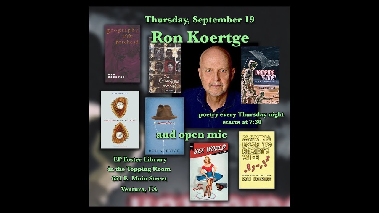 Ron Koertge - EP Foster Library - YouTube