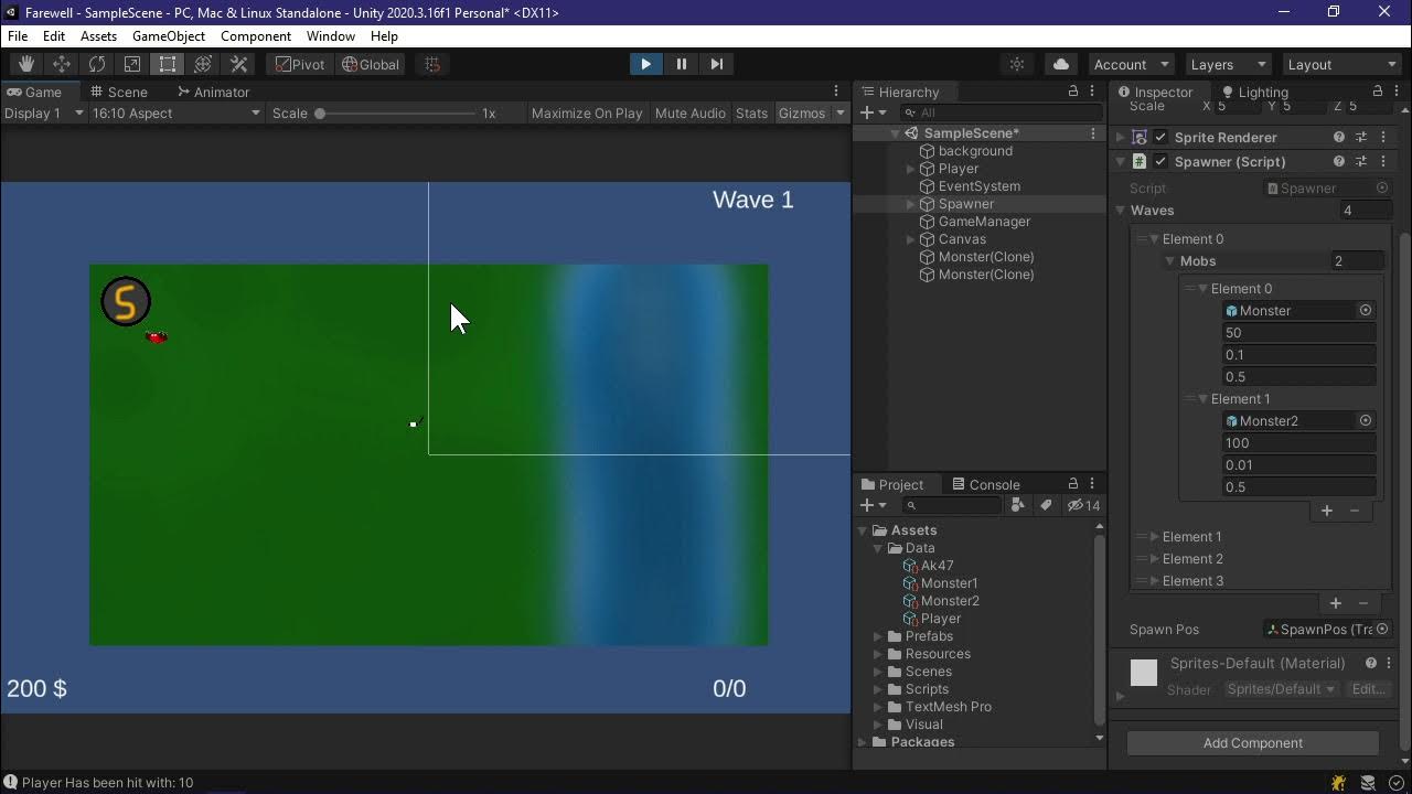 Unity Wave Spawner System Demo - YouTube