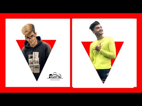 How to create triangle photo editing - YouTube
