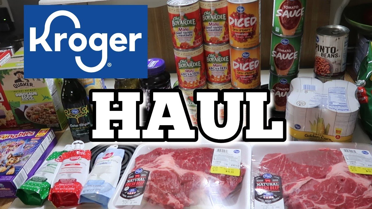 BONUS GROCERY HAUL | Kroger Haul - YouTube