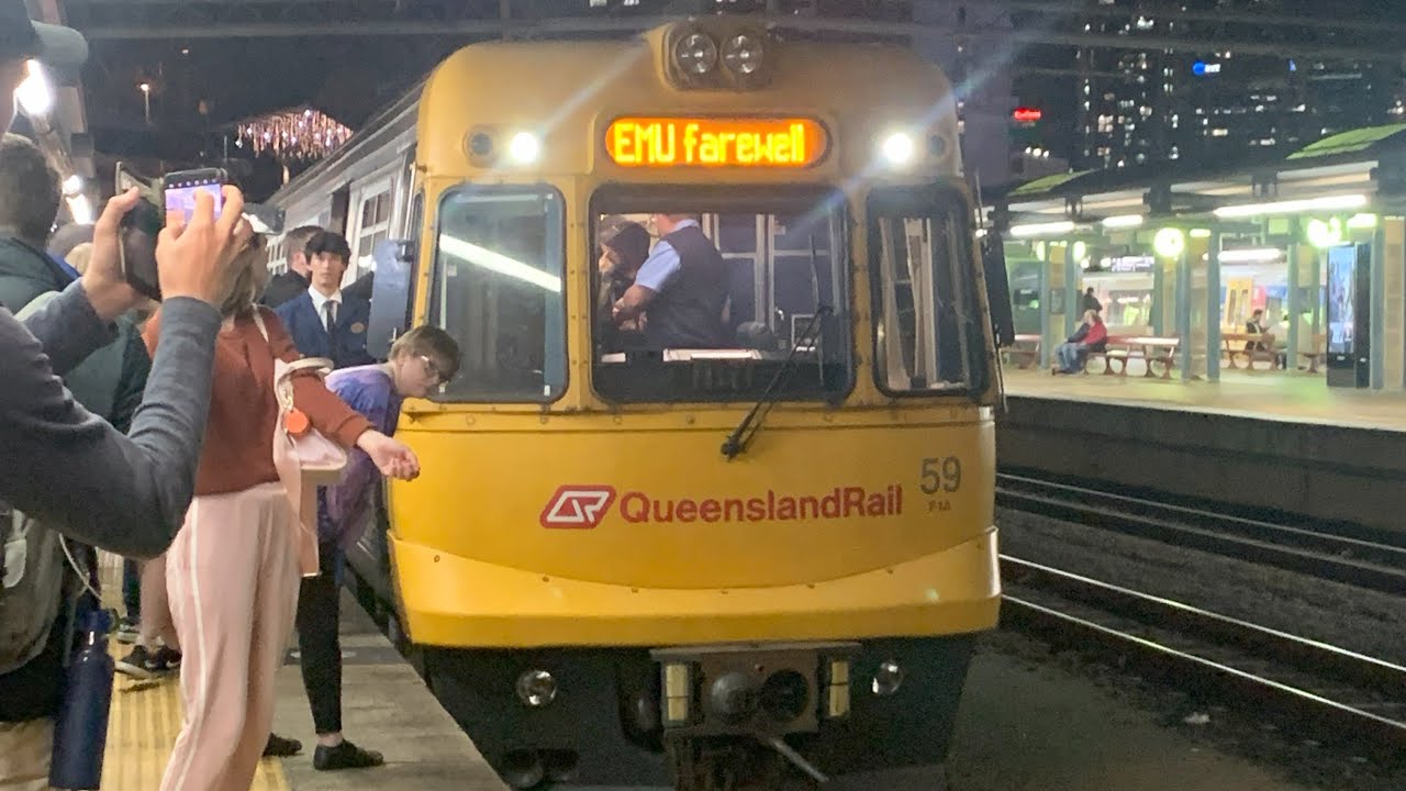 Queensland Rail Electric Multiple Unit final service "End of the line ...