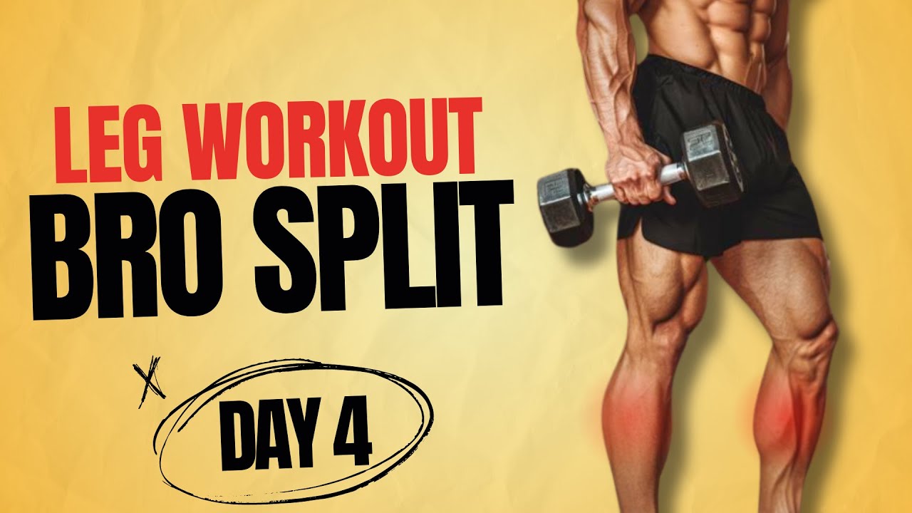 Leg Workout with Dumbbells (Bro Split Day 4) | Interactive Workouts ...