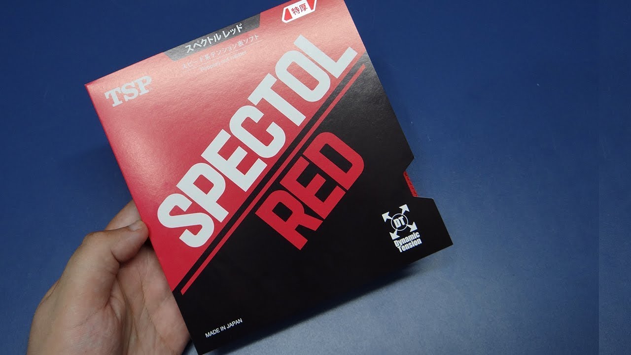 Borracha Pino Curto Com Esponja de Tênis de Mesa Mod. Spectol Red da ...