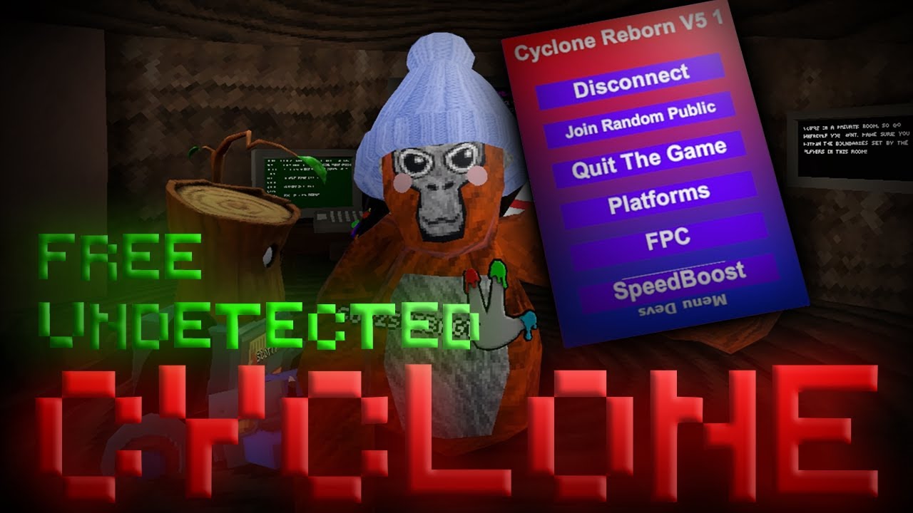 THIS FREE UNDETECTED MENU IS OP! | CYCLONE REBORN V5.1 | GORILLA TAG ...