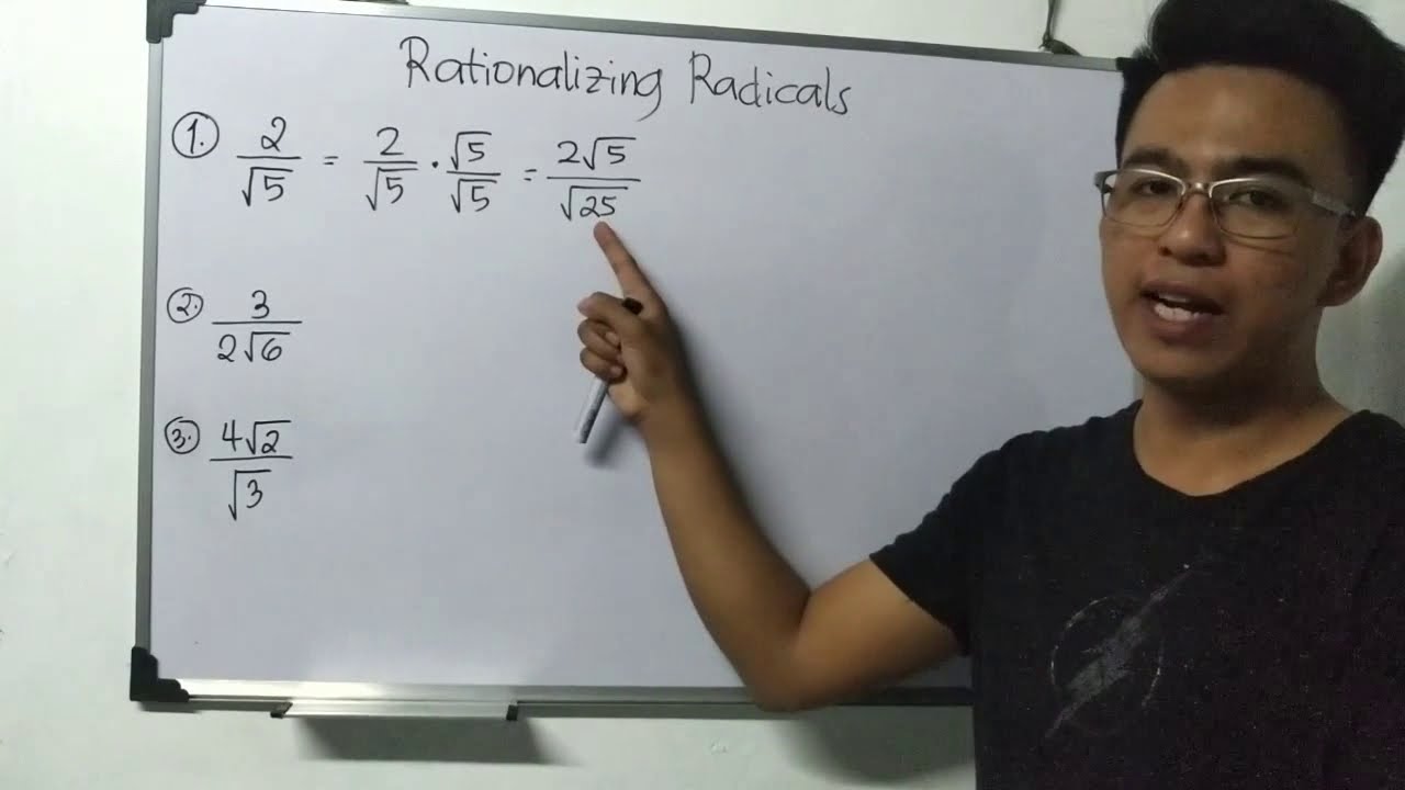 RATIONALIZATION - RATIONALIZING RADICALS PART 1 - YouTube
