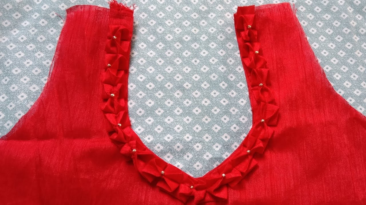 trending new frill design // latest blouse design cutting and stitching ...