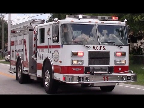 Volusia County Fire Rescue Engine 11 Responding 7-4-16 - YouTube