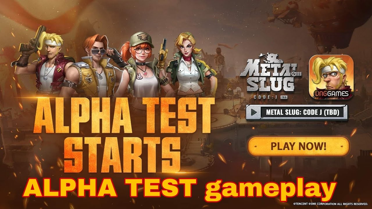 Metal Slug code j: ALPHA TEST LAUNCH gameplay. - YouTube