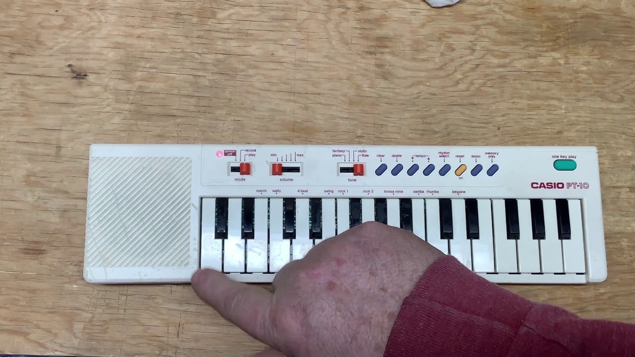 Casio PT-10 Vintage Keyboard - YouTube