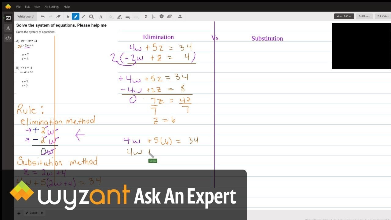 Systems of equations using Elimination and Substitution. Substitution ...